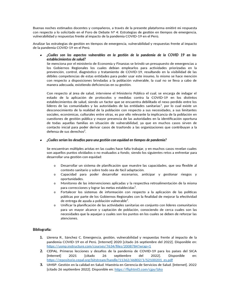 Foro 4 | PDF