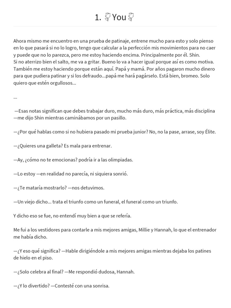 Kiss and Cry Aidan Gallagher y Tú Adaptación | PDF