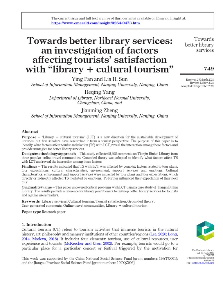 Towards Better Library Services | PDF | Tourism | Libraries