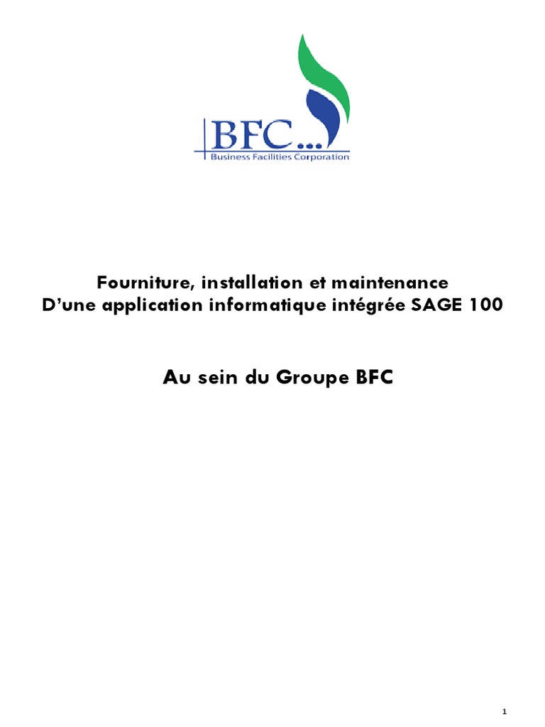 Cahier des charges SAGE 100 BFC | PDF | Recrutement | Gestion des ...