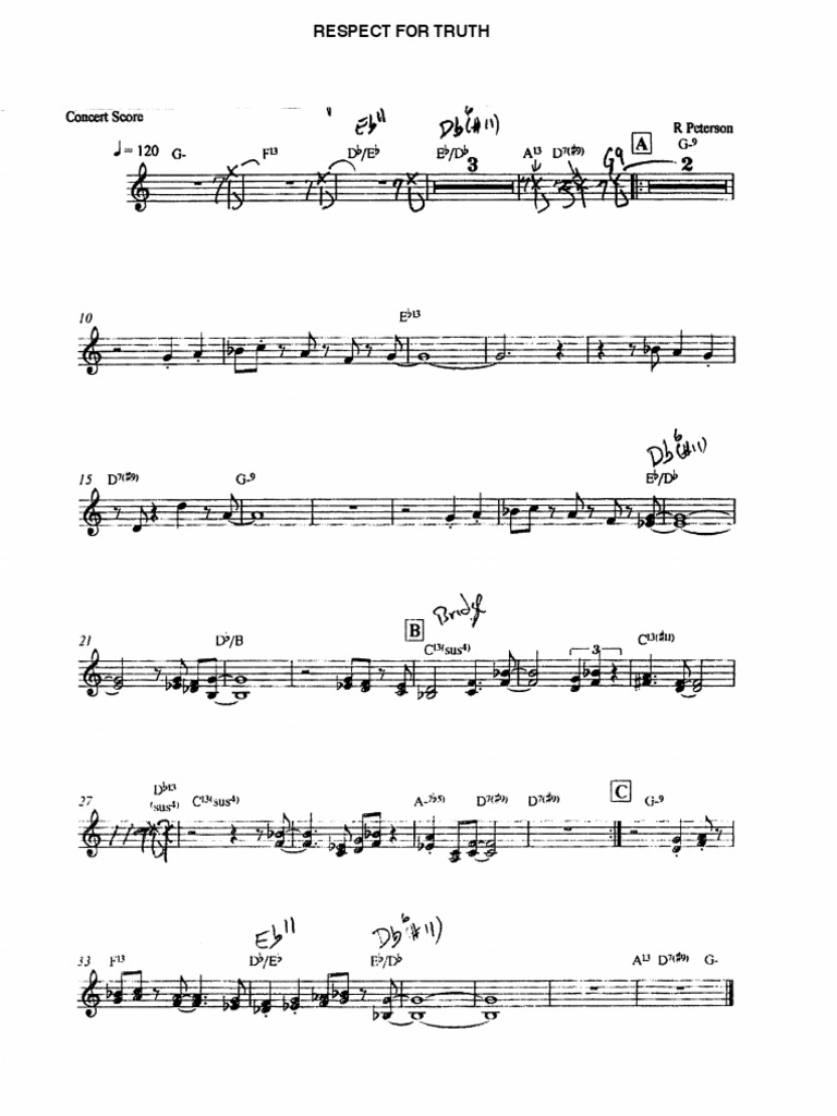 Ralph Peterson Respect For Truth Chart | PDF