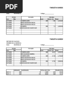 Modelo Tarjeta Kardex | PDF