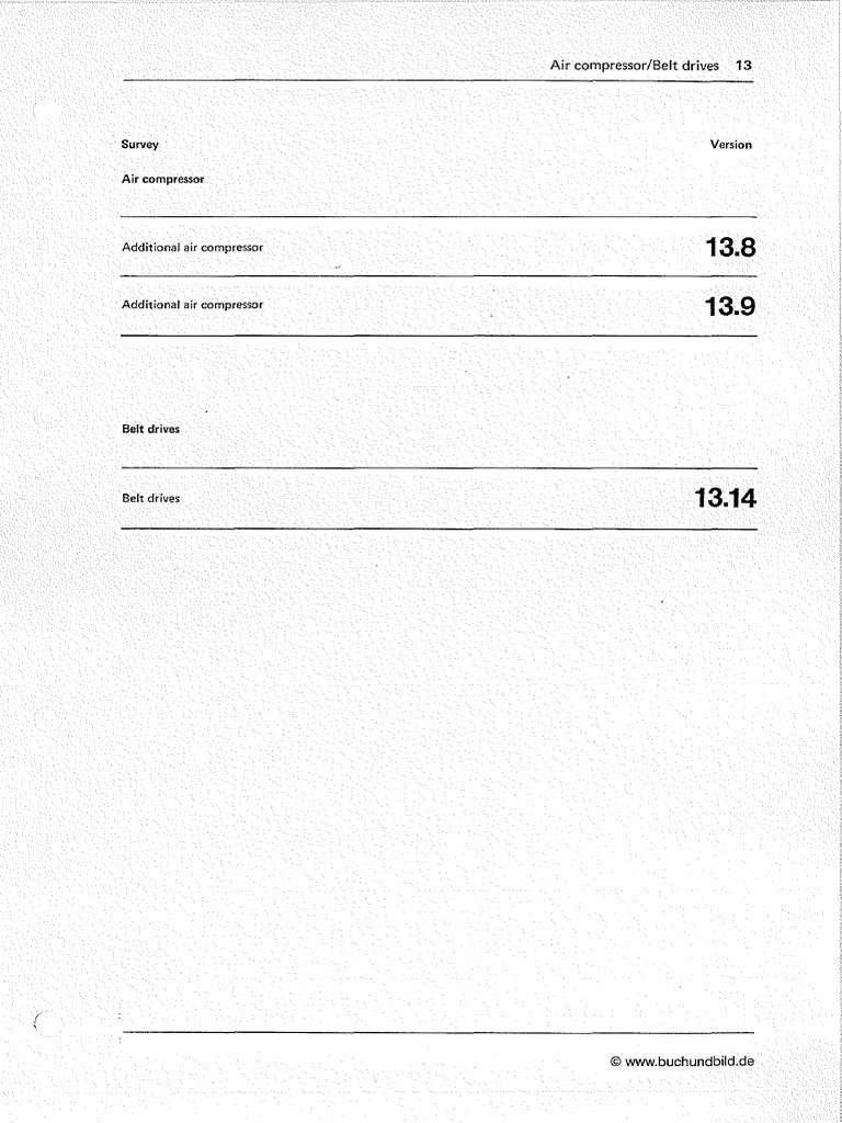 13-Air Compressor, Belt Drives - Unimog 435 Workshop Manual | PDF ...