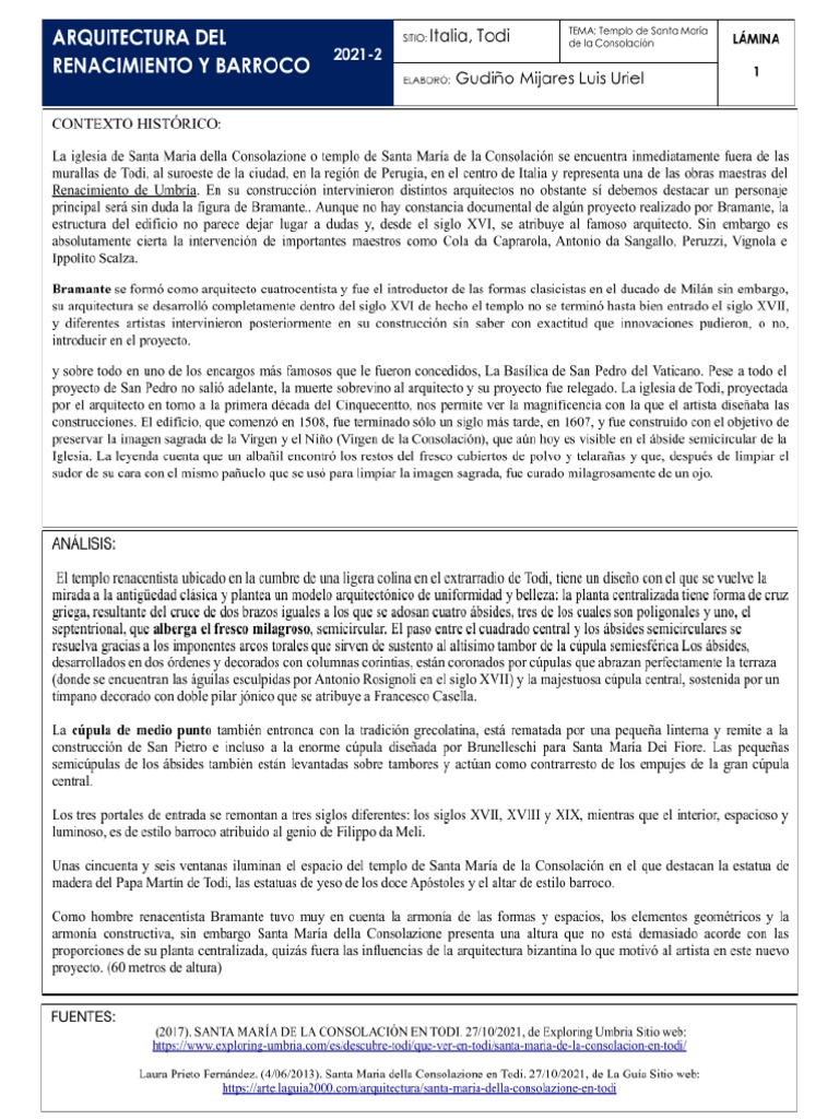 Todi, Santa María de La Consolación | PDF