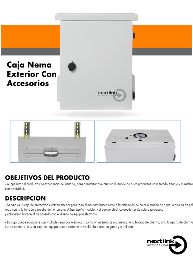 Caja Nema Exterior IP55 para Equipos | PDF | Sustancias químicas ...