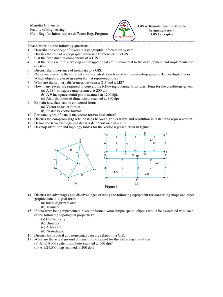 Assignment no1-GIS Principles | PDF | Geographic Information System ...