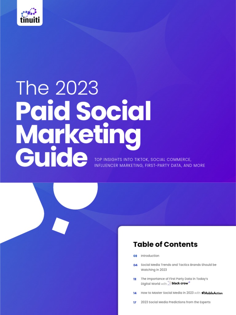 The 2023 Paid Social Guide | PDF | Popular Culture & Media Studies ...