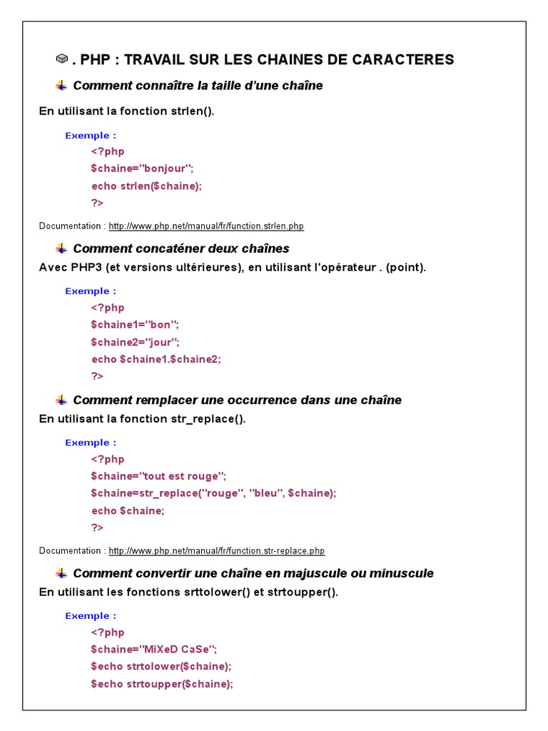 Travailsurlescarateres | PDF | PHP | Informatique