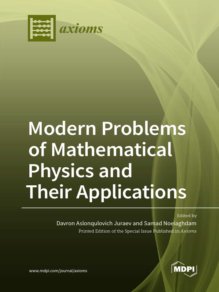 Modern Problems of Mathematical Physics and Their Applications | PDF