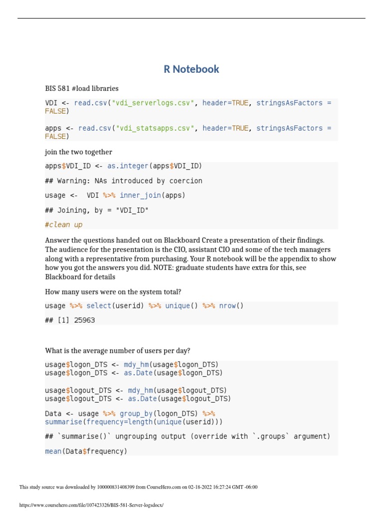 BIS - 581 - Server - Logs 2 | PDF | Application Software | Software Development