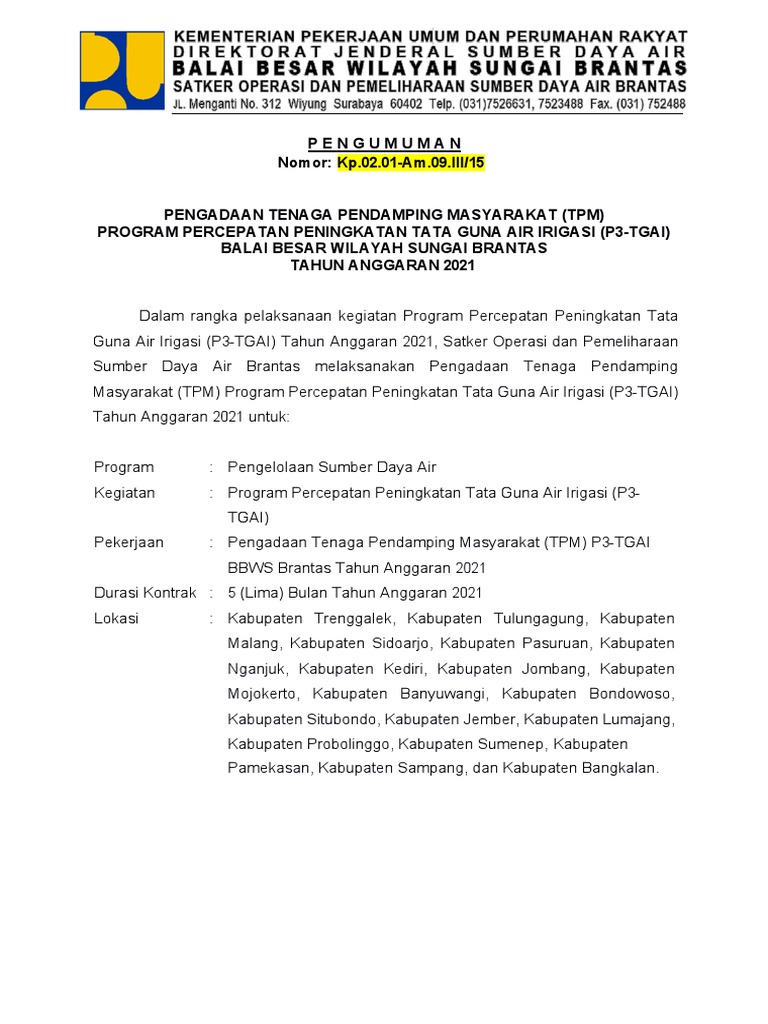 Rekrutment TPM 2023 | PDF | Bisnis | Pengelolaan Keuangan & Uang