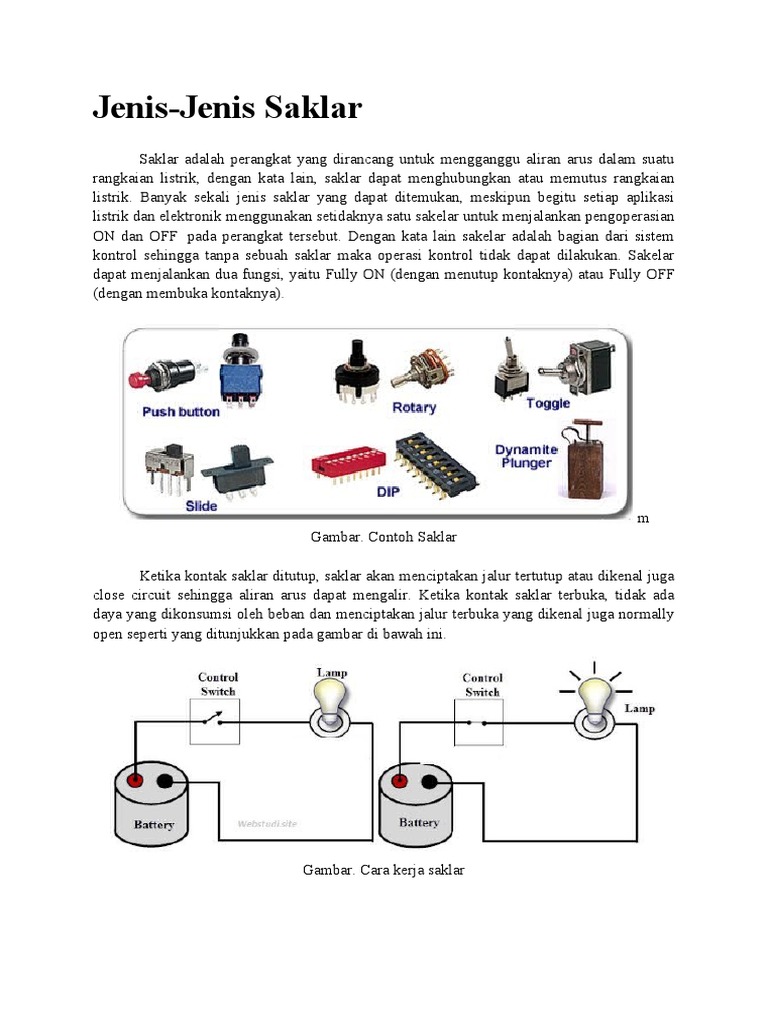 Jenis-Jenis Saklar | PDF