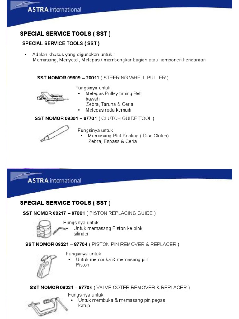 Spesial Servis Tools (SST) 2 | PDF