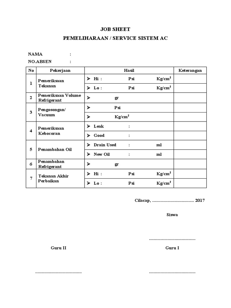 Job Sheet 1 | PDF