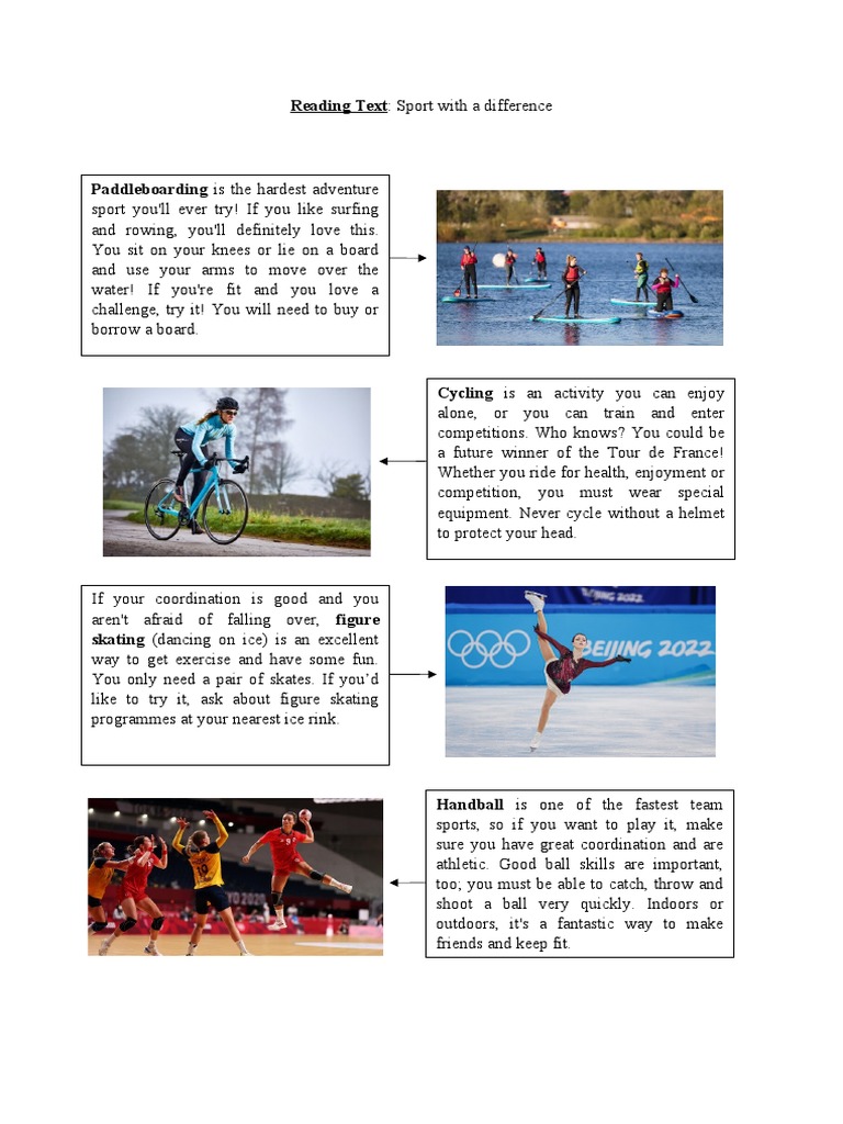 Reading Text | PDF | Sports | Leisure Activities