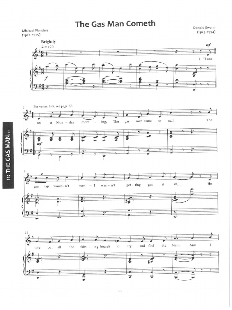 The Gas Man Cometh Sheetmusic | PDF
