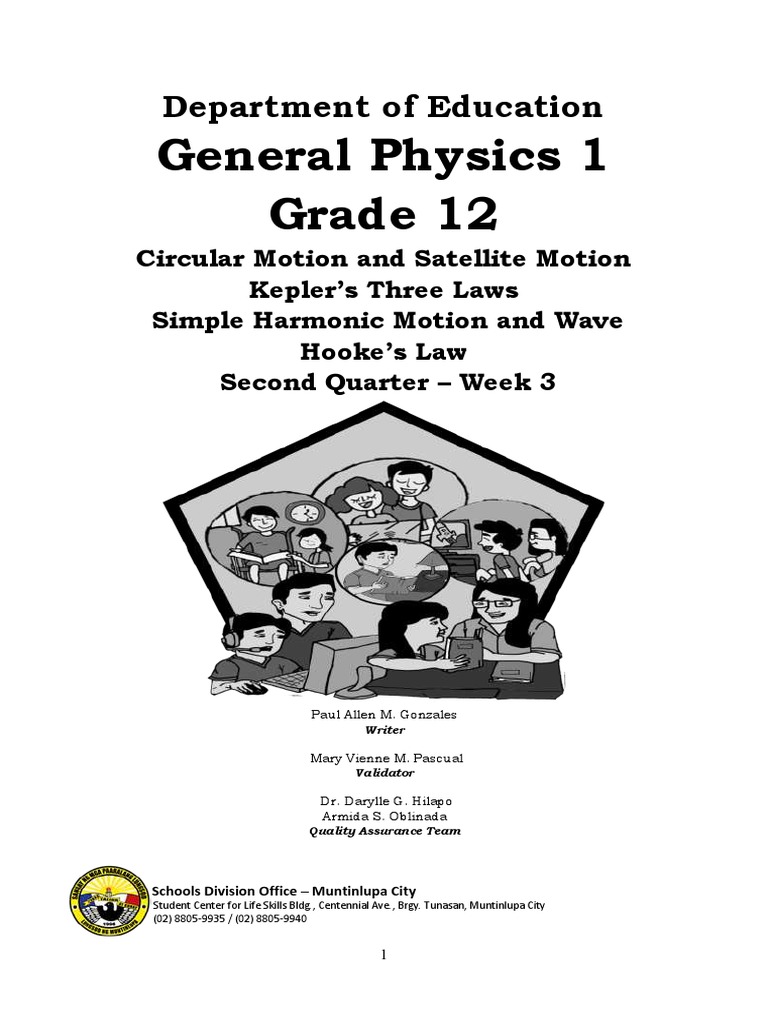 3 SLEM Gen Physics 1 Week 3 2nd Q QATEAM.v.1.0 Optimized PDF | PDF | Apsis | Orbit