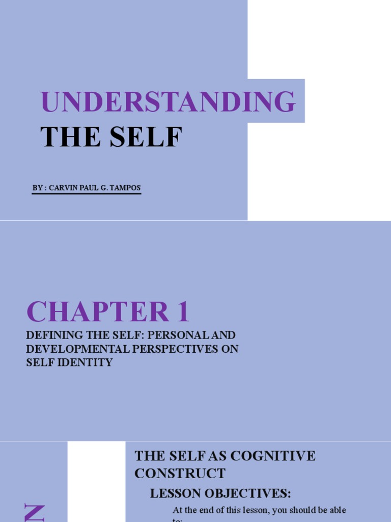 UTS - Chapter 1 - Lesson 3 R | PDF | Self Esteem | Identity (Social Science)
