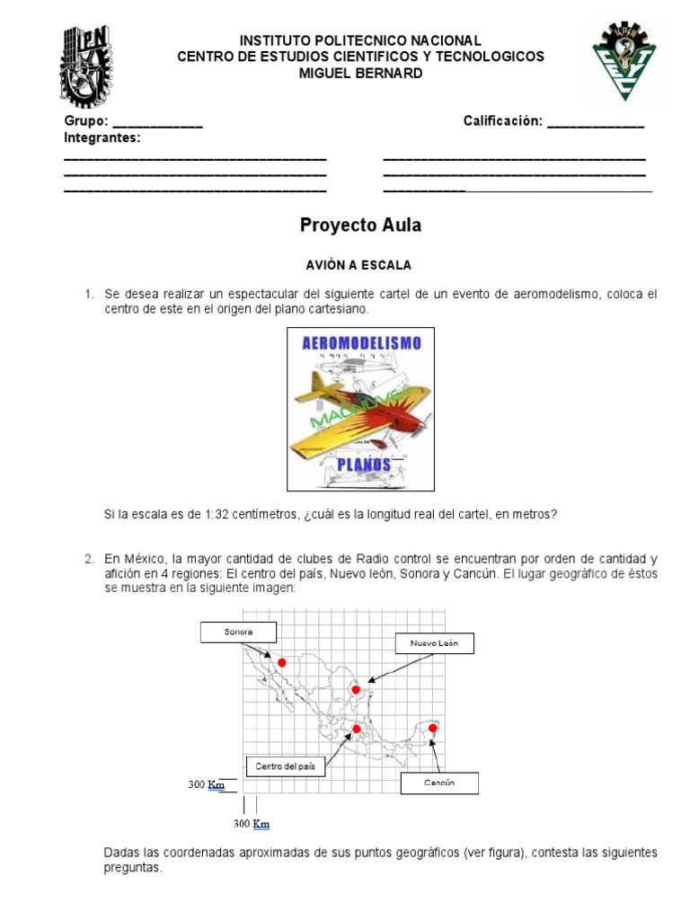 IPN-CECT-Proyecto Aula-Avion Escala | PDF