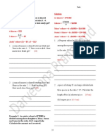 Money Distribution Ratio Problems | PDF