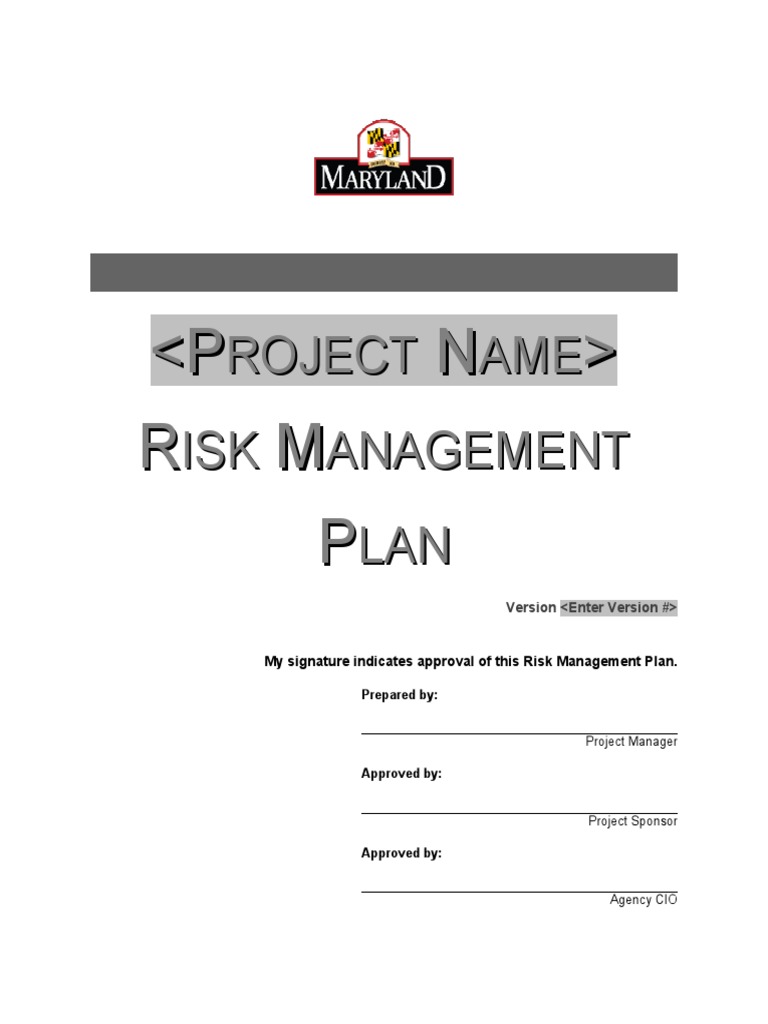 Project Risk Managment Plan | PDF | Risk | Risk Management