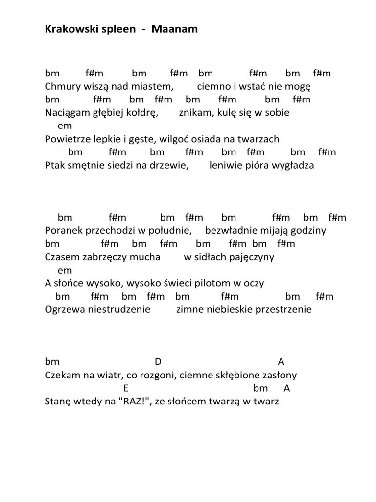 Krakowski Spleen | PDF