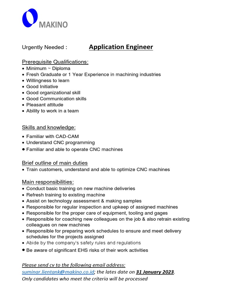 Application Engineer - Req | PDF