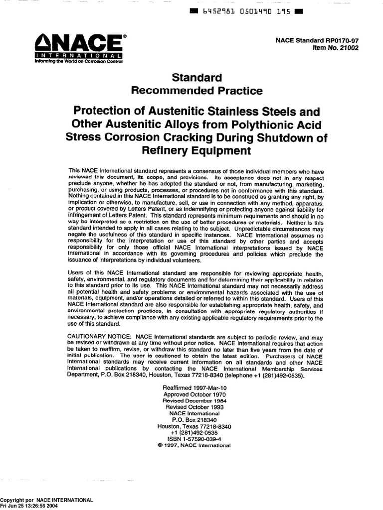 Nace Rp0170 1997 Anulada | PDF