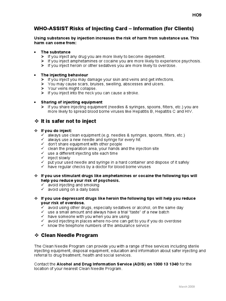 HO9 WHO ASSIST v3 0 Risks of Injecting Card Information | PDF