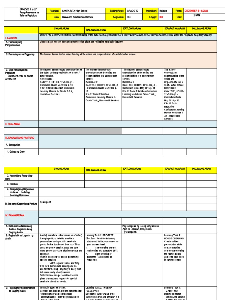 Tle - DLL Week2 | PDF
