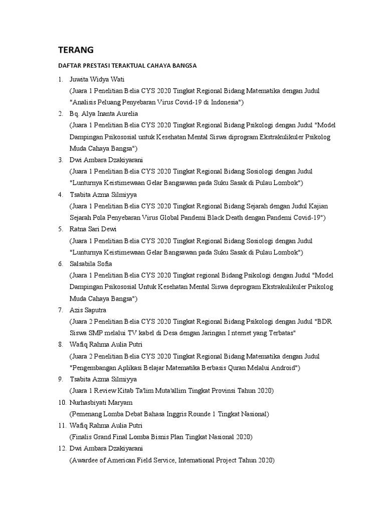TERANG | PDF
