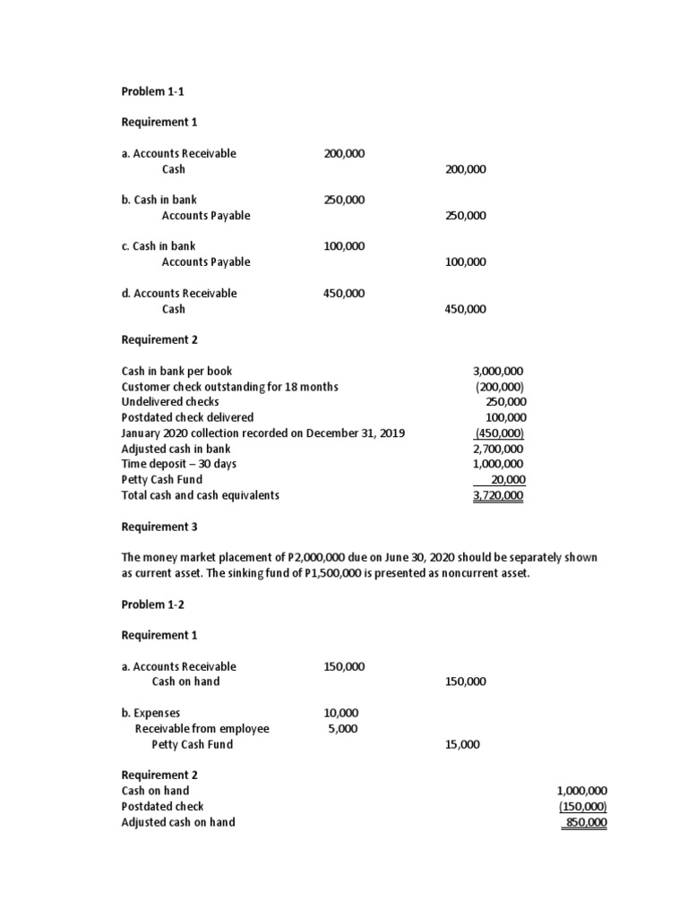 Ch. 01 Cash and Cash Equivalents Intermediate Accounting Volume 1 2021 ...