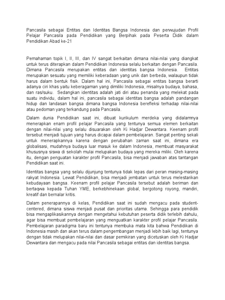 Koneksi Antar Materi - Topik 4 | PDF