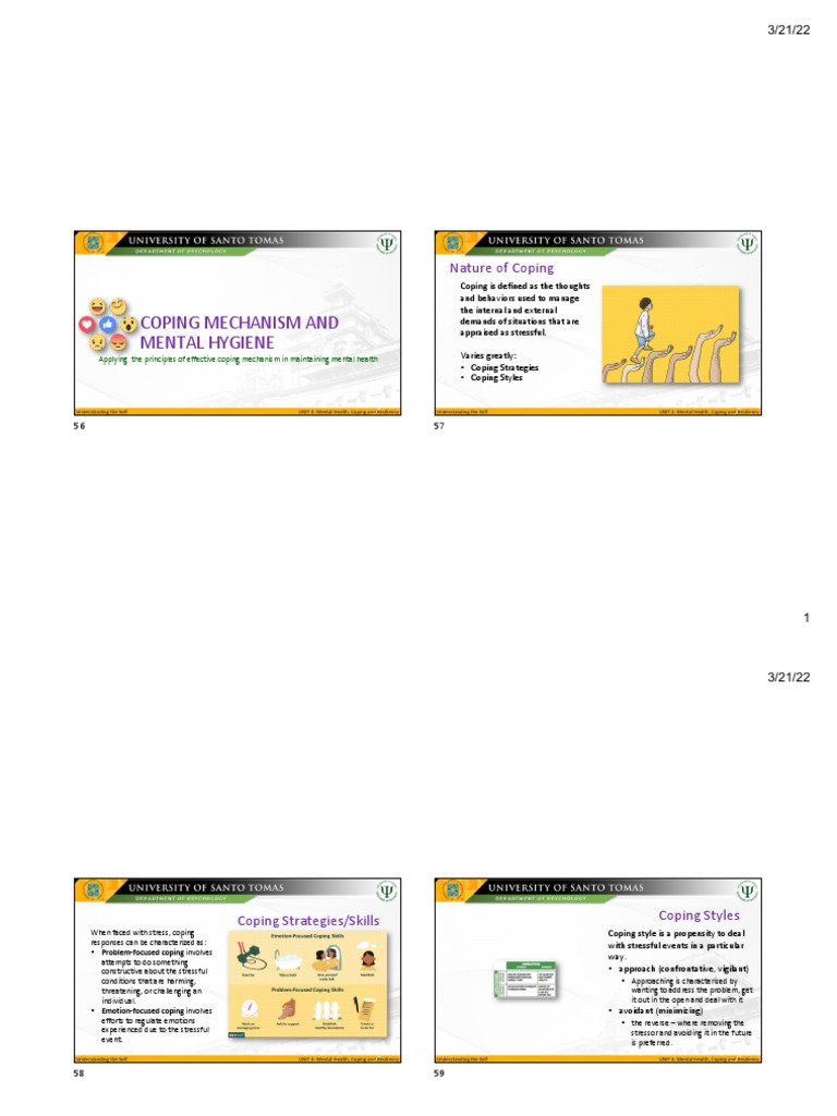 UTS UNIT 4c - Mental Hygiene | PDF | Psychological Resilience | Mental Health