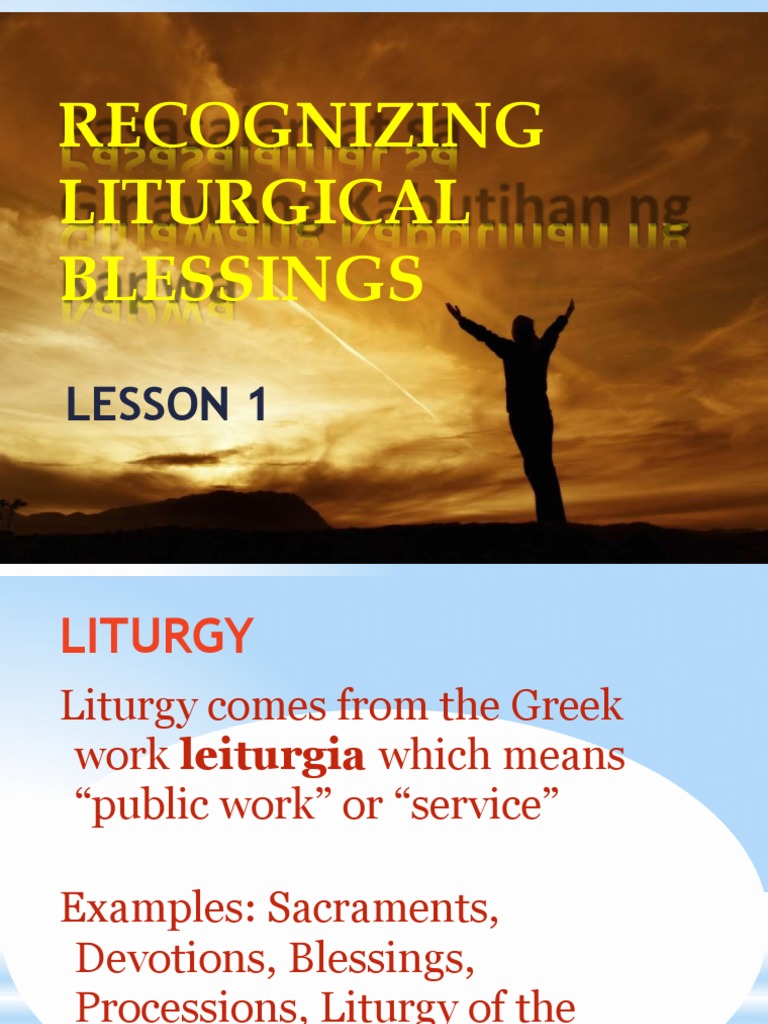 Aralin 11 - 3rd Quarter - Believing in Liturgical | PDF
