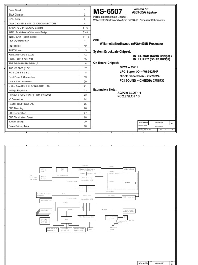 MSI 6507 Intel | PDF | Electronic Design | Electrical Engineering
