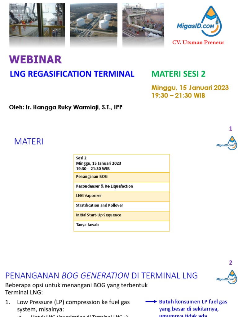 (15-Jan-2023) LNG Regasification Terminal - MigasID | PDF