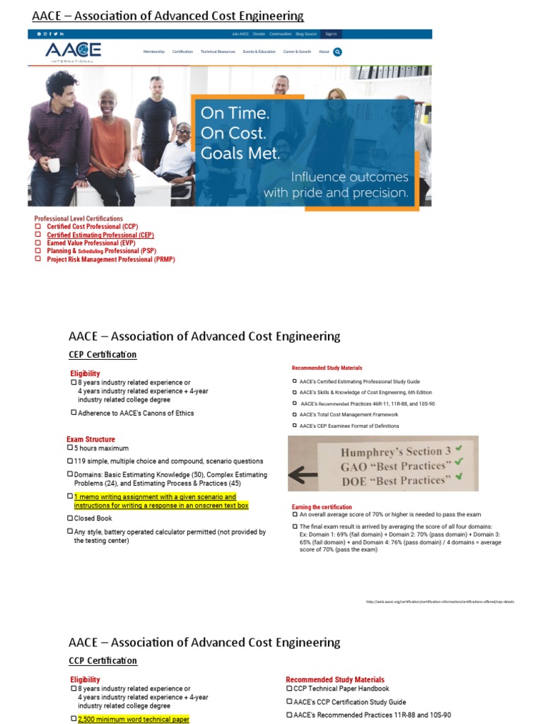 AACE Presentasi | PDF | Test (Assessment) | Business