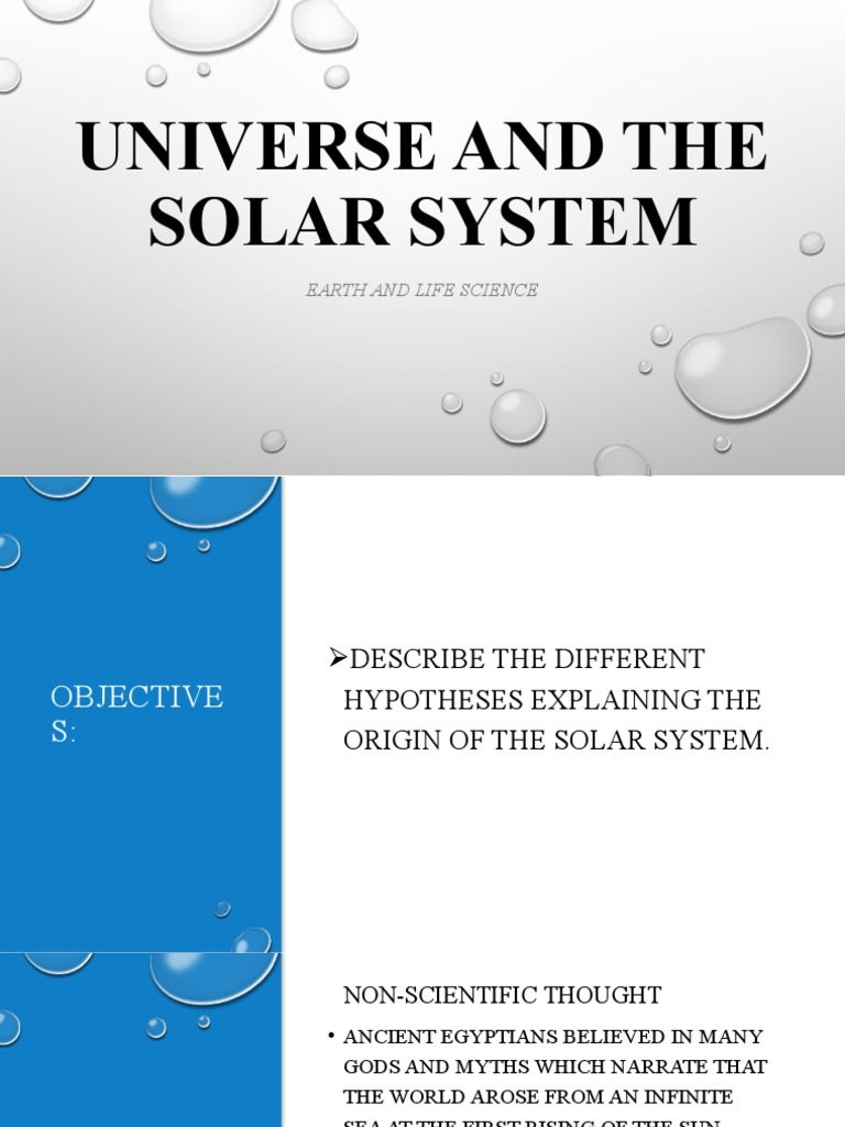Universe and The Solar System | PDF | Planets | Solar System
