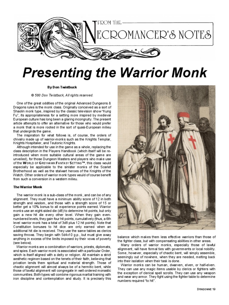 Warrior Monk | PDF | Monk