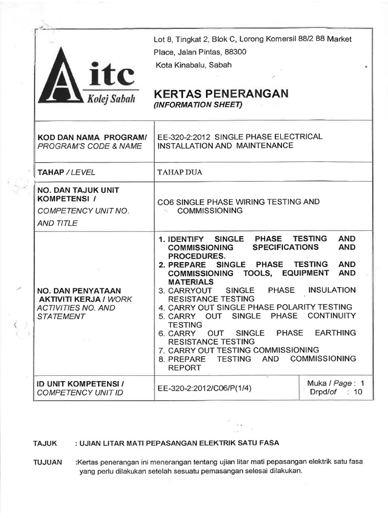 Kertas Penerangan C06 (1,4) | PDF