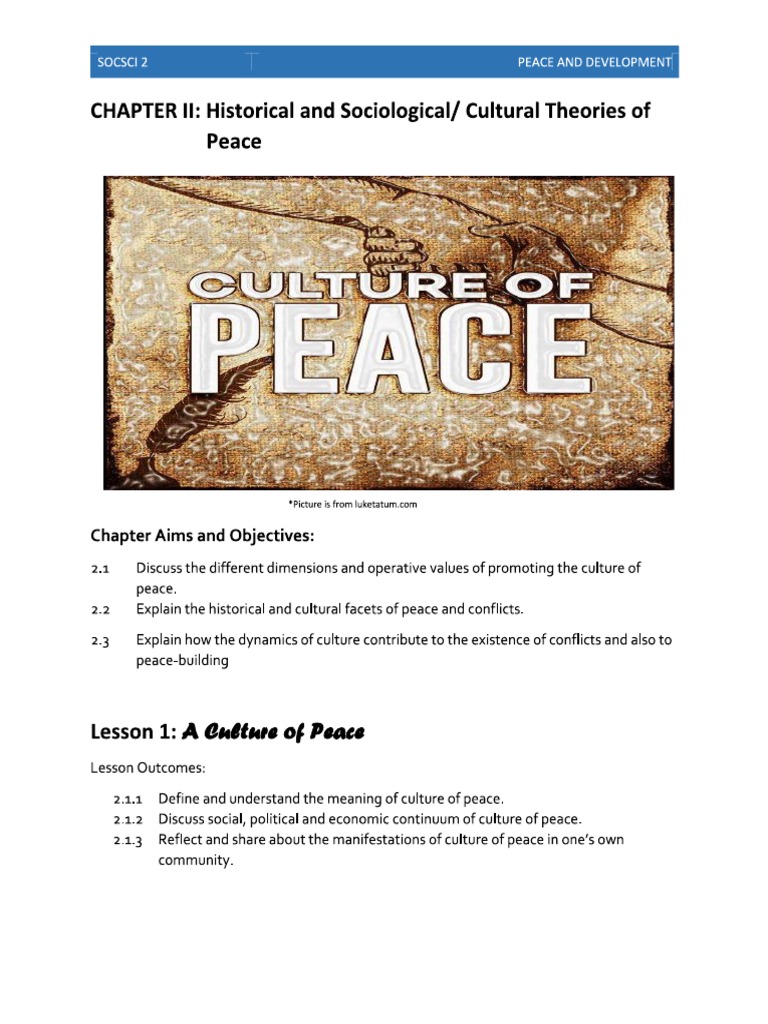 Chapter II - Lesson 1 | PDF