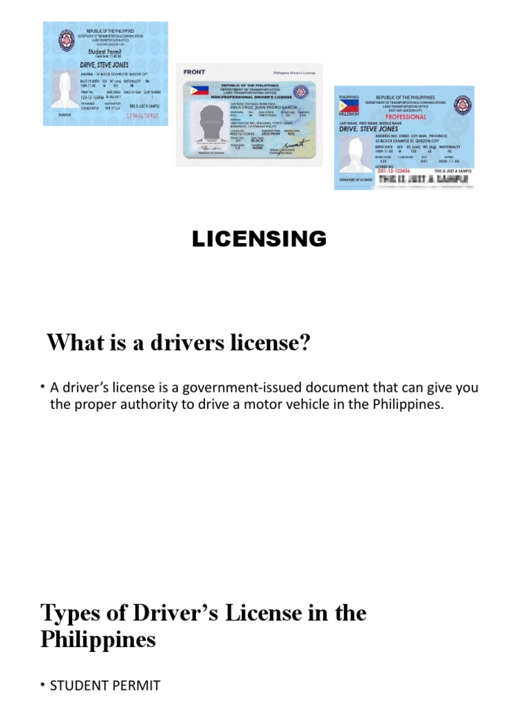 Licensing | Download Free PDF | Driver's License | Identity Document