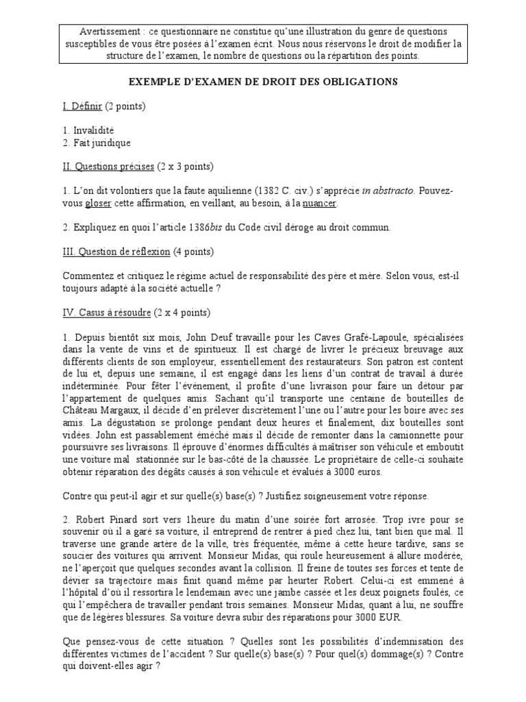 Exemple_d_examen_écrit (DOB) | Business