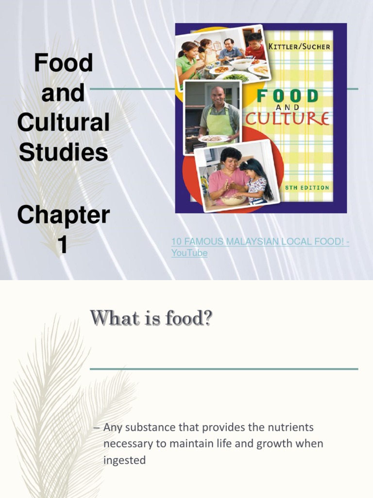 Chapter 1 - Food and Culture | PDF