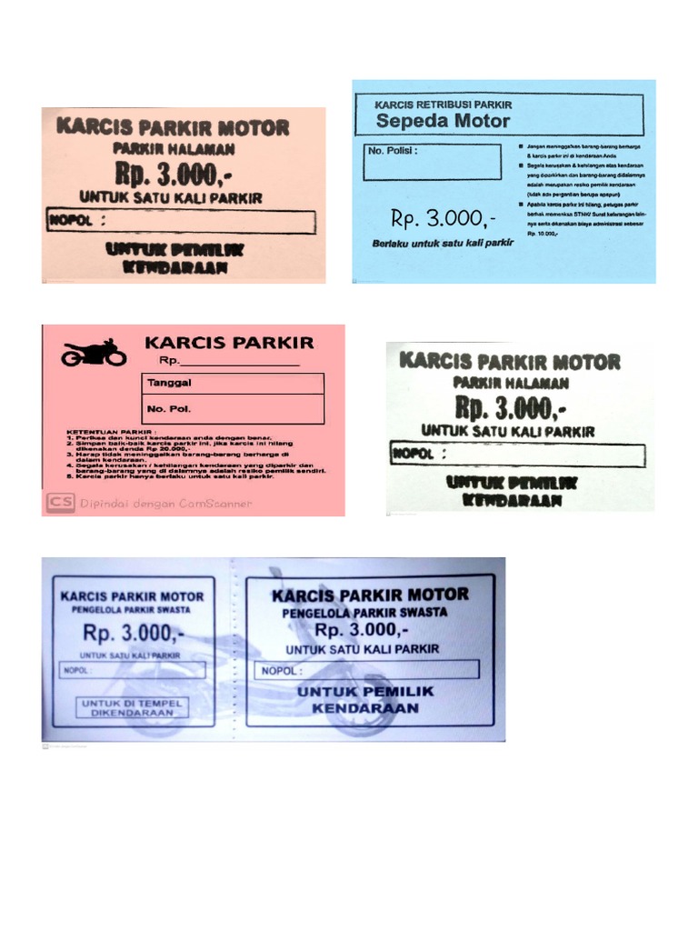 Karcis Parkir 2 | PDF