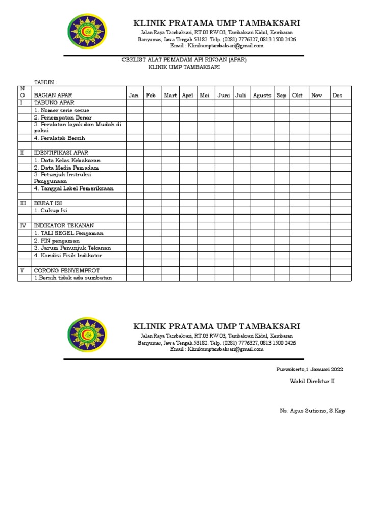 Bukti - Pemeliharaan Apar | PDF