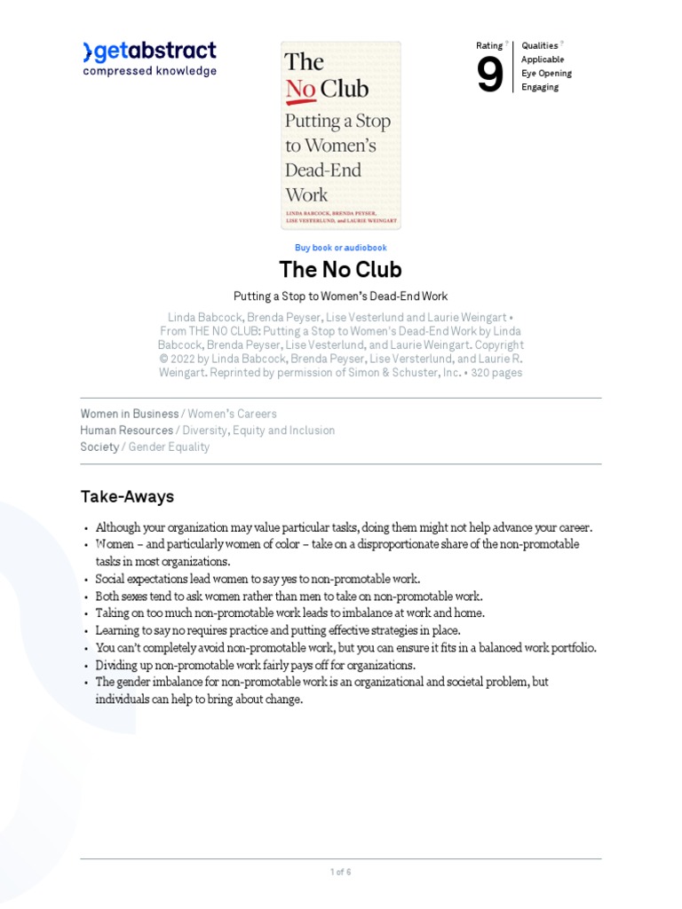 The No Club Babcock en 45330 | PDF | Leadership | Treaty On The Non ...
