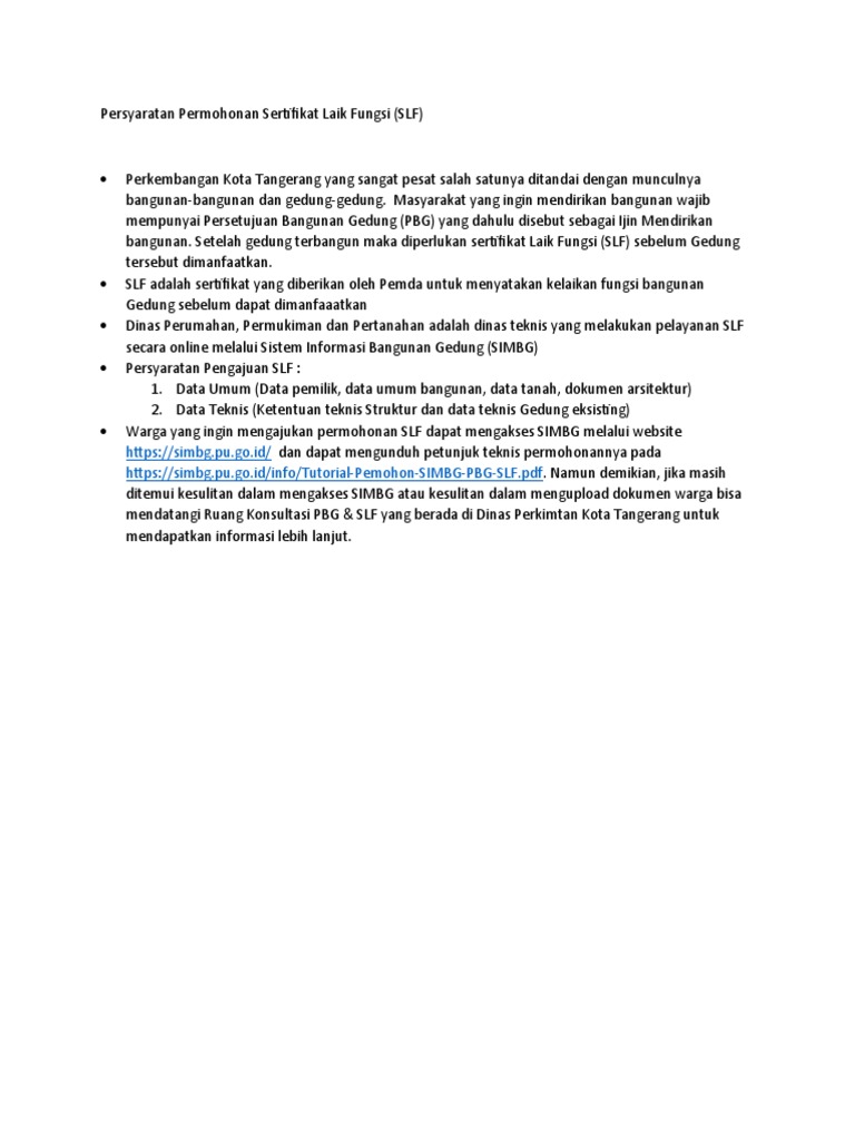 ADV-Sertifikat Laik Fungsi | PDF