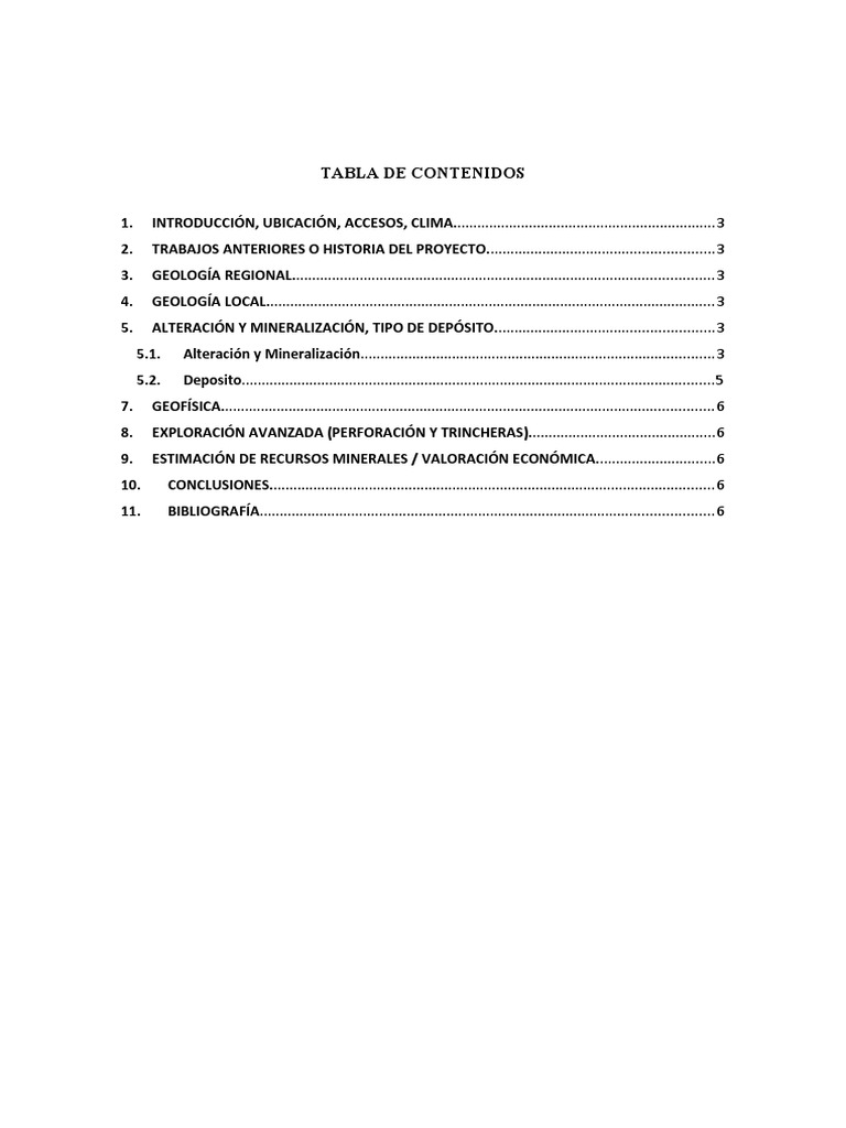 Informe del Proyecto Cóndor | PDF | Minerales | Oro